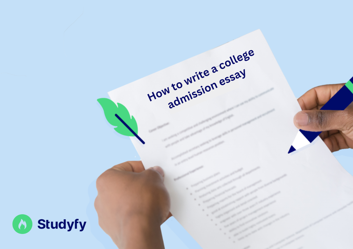 How to Write a College Admission Essay 🤓| Studyfy.com